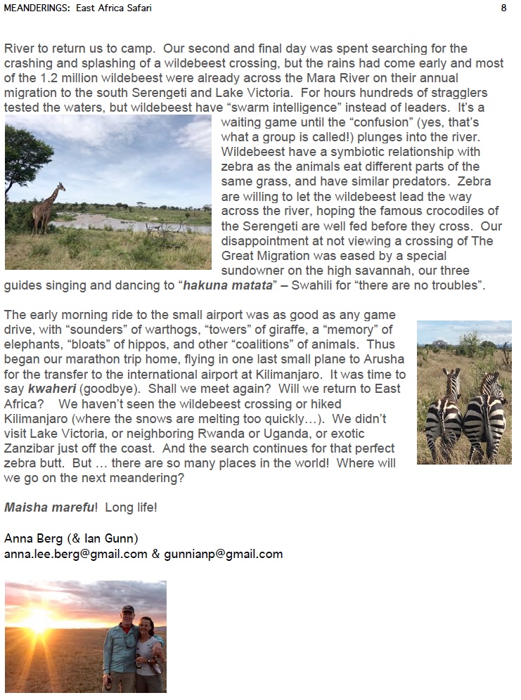 What really went on in Africa. Anna tells all – Whatever, wherever ...